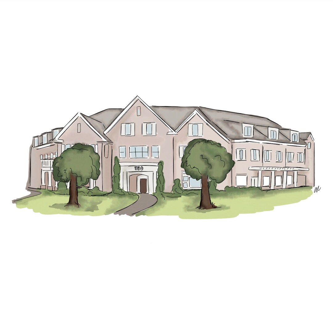 Pi Beta Phi House - University of Arkansas - Etsy