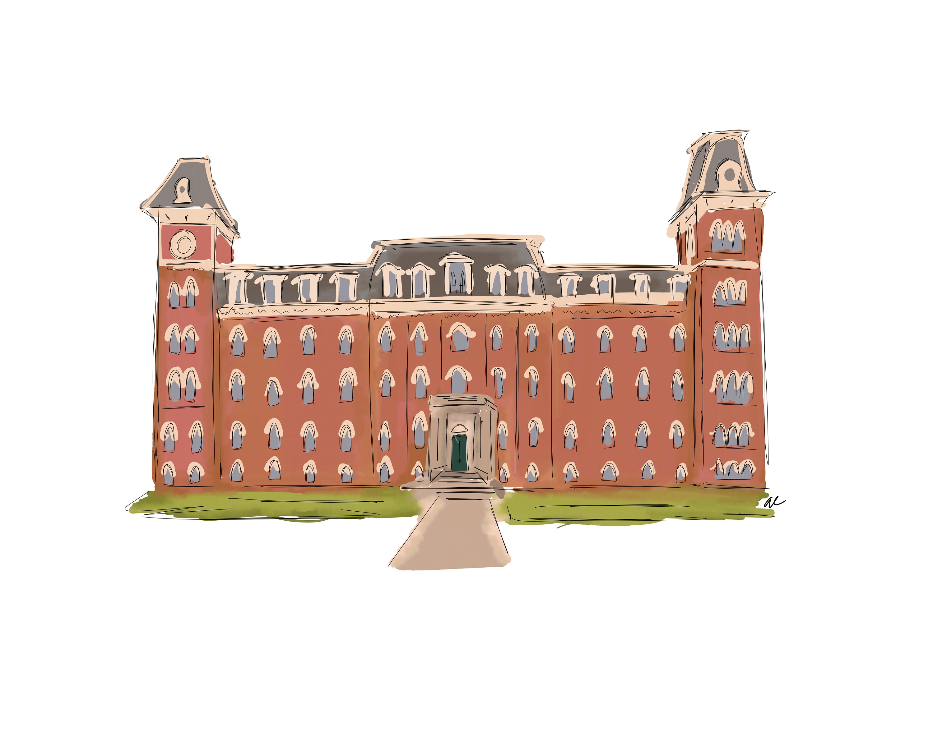 Old Main - University of Arkansas - Etsy