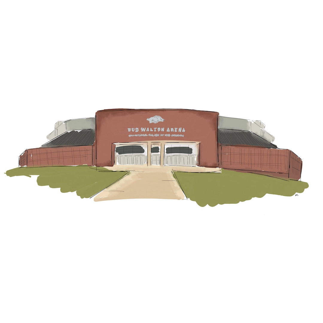 Bud Walton Arena - University of Arkansas - Etsy