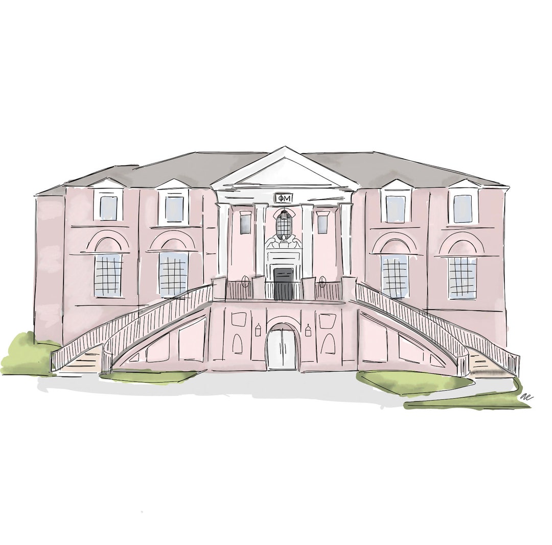 Phi Mu House - University of Arkansas - Etsy