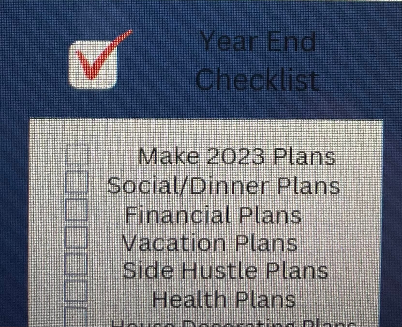 End of Year Checklist Instant Download - Etsy