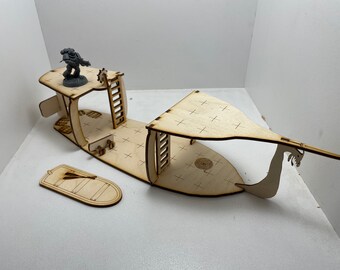 Pirate Raft Ship Dnd Terrain for Dungeons and Dragons Terrain - Etsy