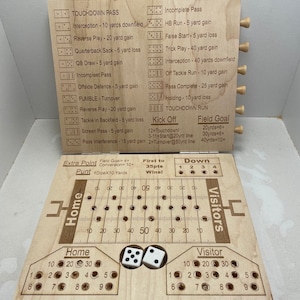 Dice Football - Etsy