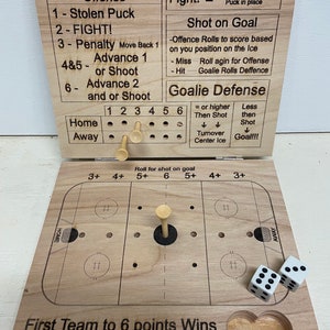Dice Hockey - Etsy