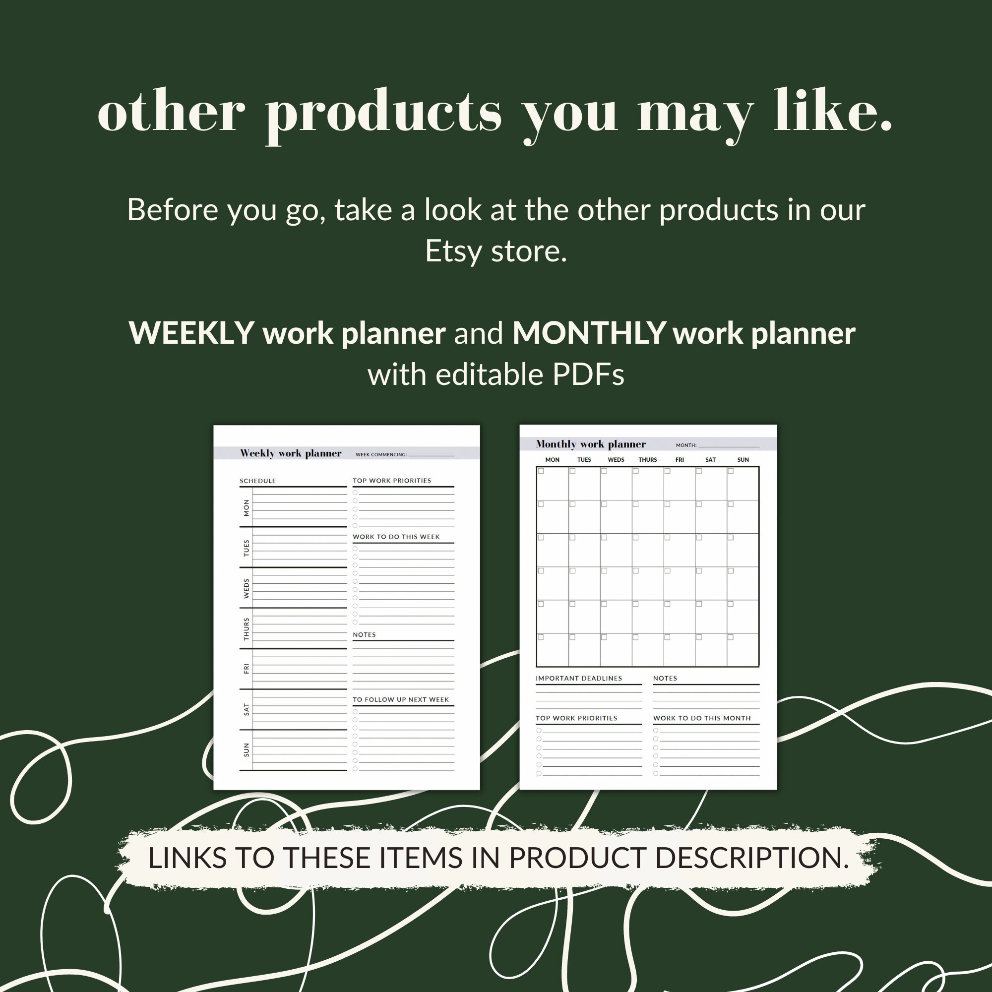 Work Planner Printable, Daily Hourly Planner Undated, Work From Home ...