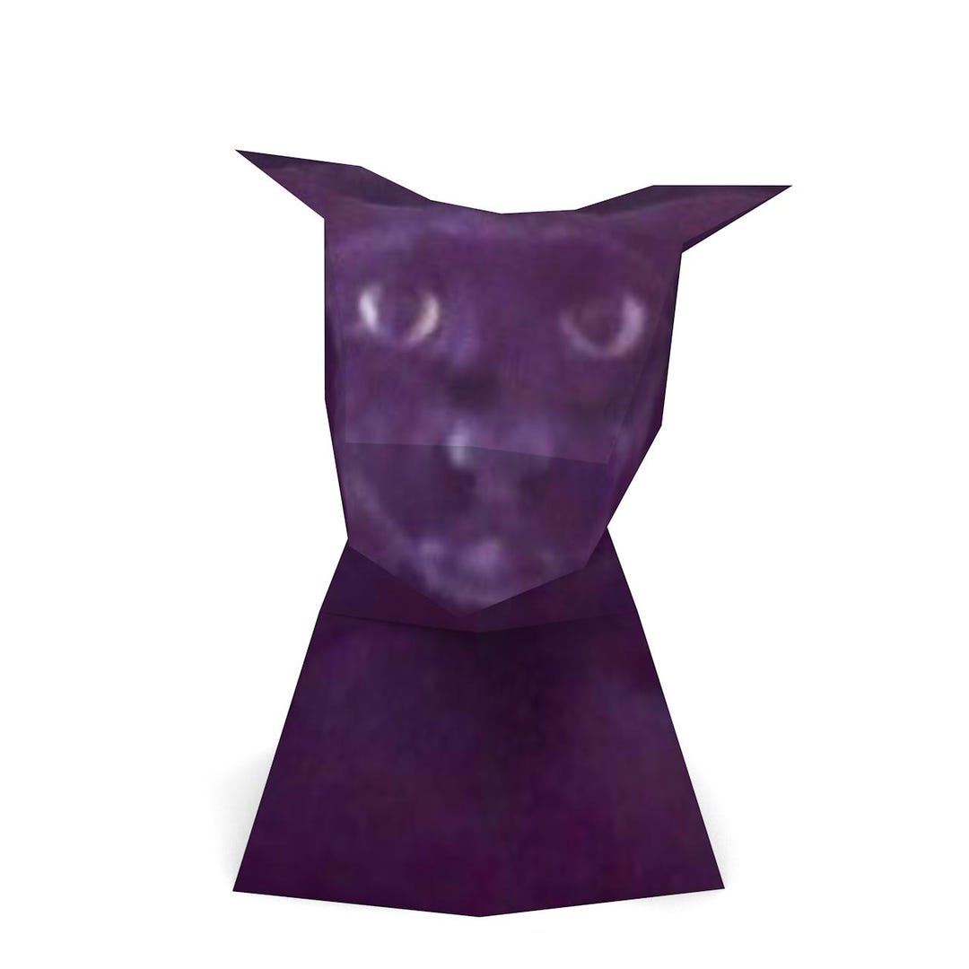 LARRY Meme Cat, Papercraft, PDF Template, DIY, A4 Paper Print, Memes - Etsy