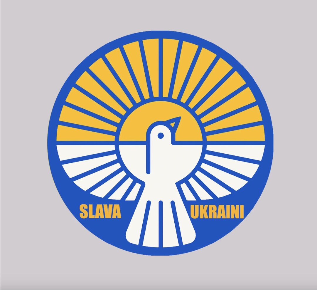 Sticker - Slava Ukraini, Peace Dove - Water Proof Laptop, Water Bottle ...