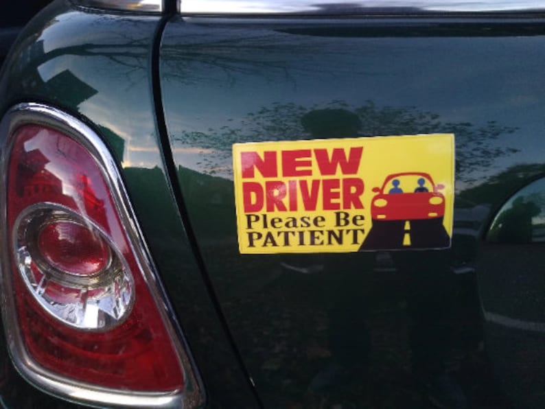 Sticker New Driver Please Be Patient Sign Car Truck - Etsy