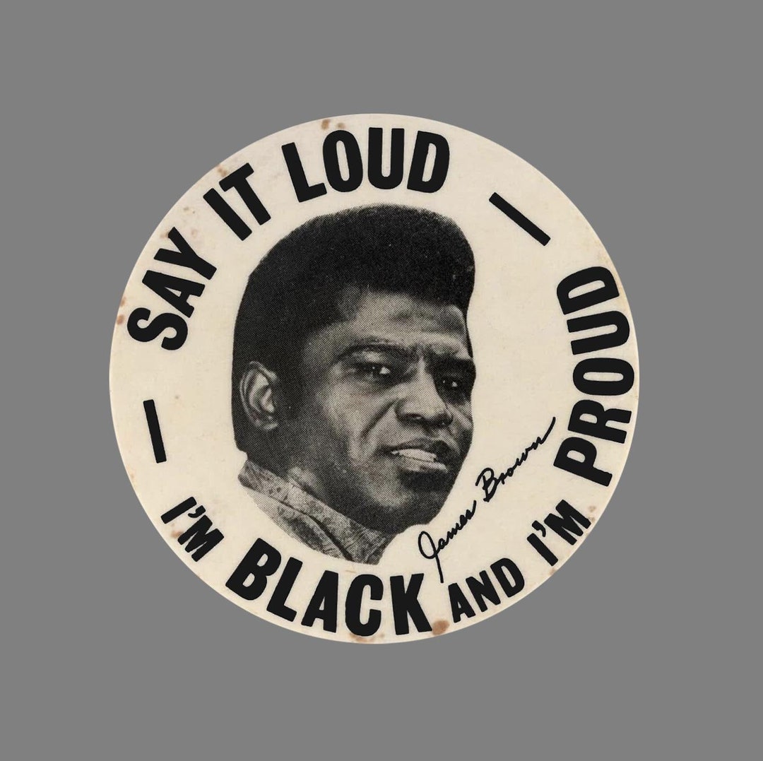 Sticker - James Brown, Say It Loud, I'm Black and I'm Proud - Water ...