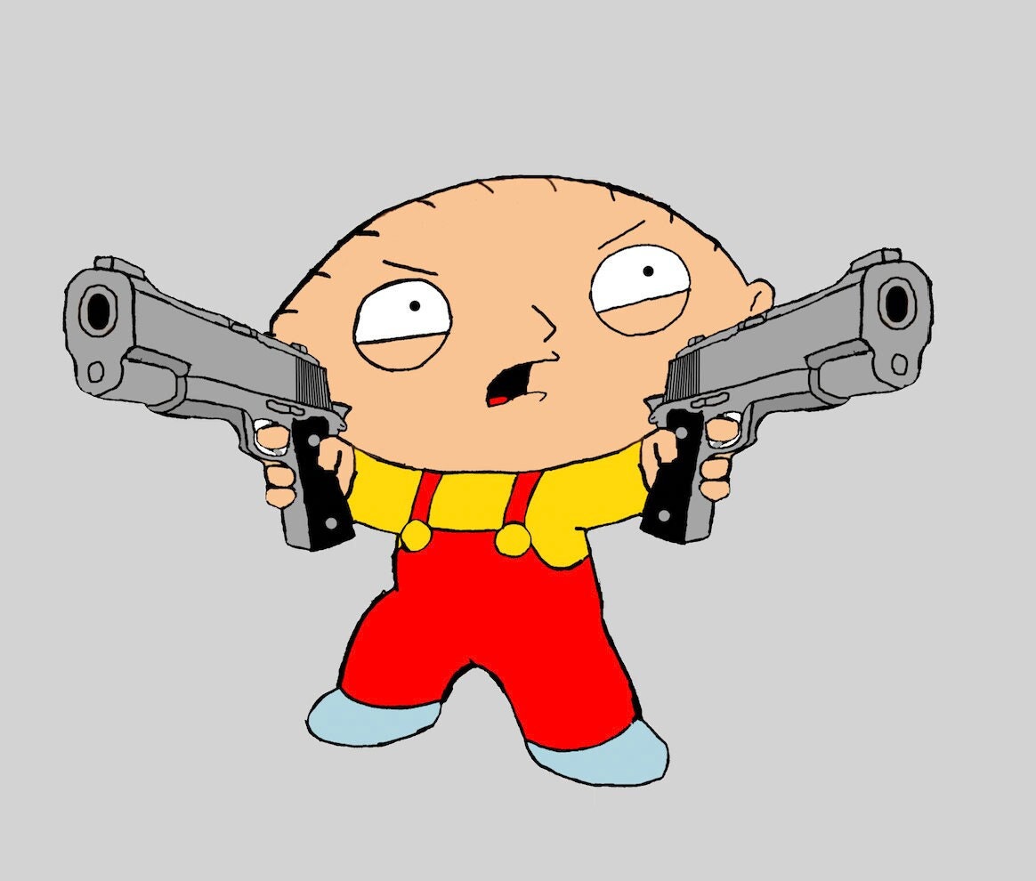 Gangster Stewie Drawing