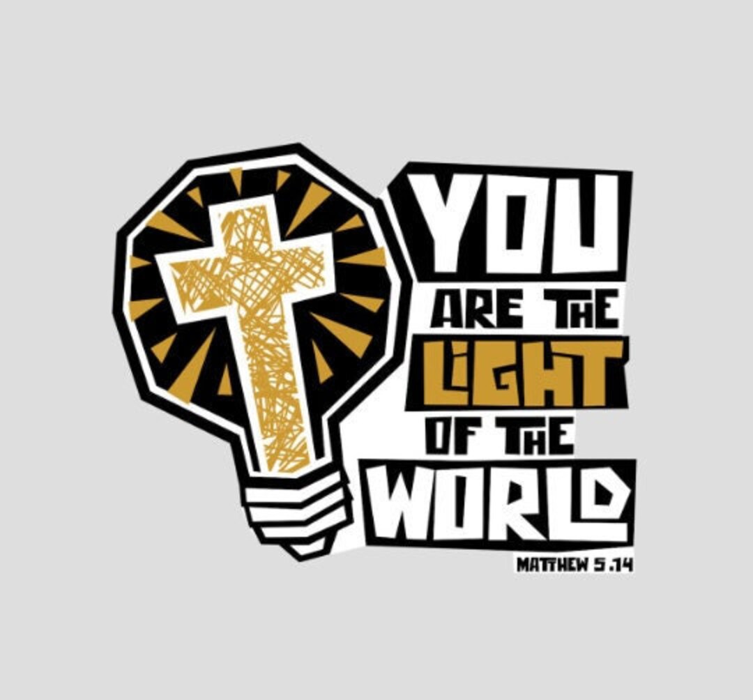 Sticker You Are the Light of the World Bible Jesus Cross Car, Truck ...