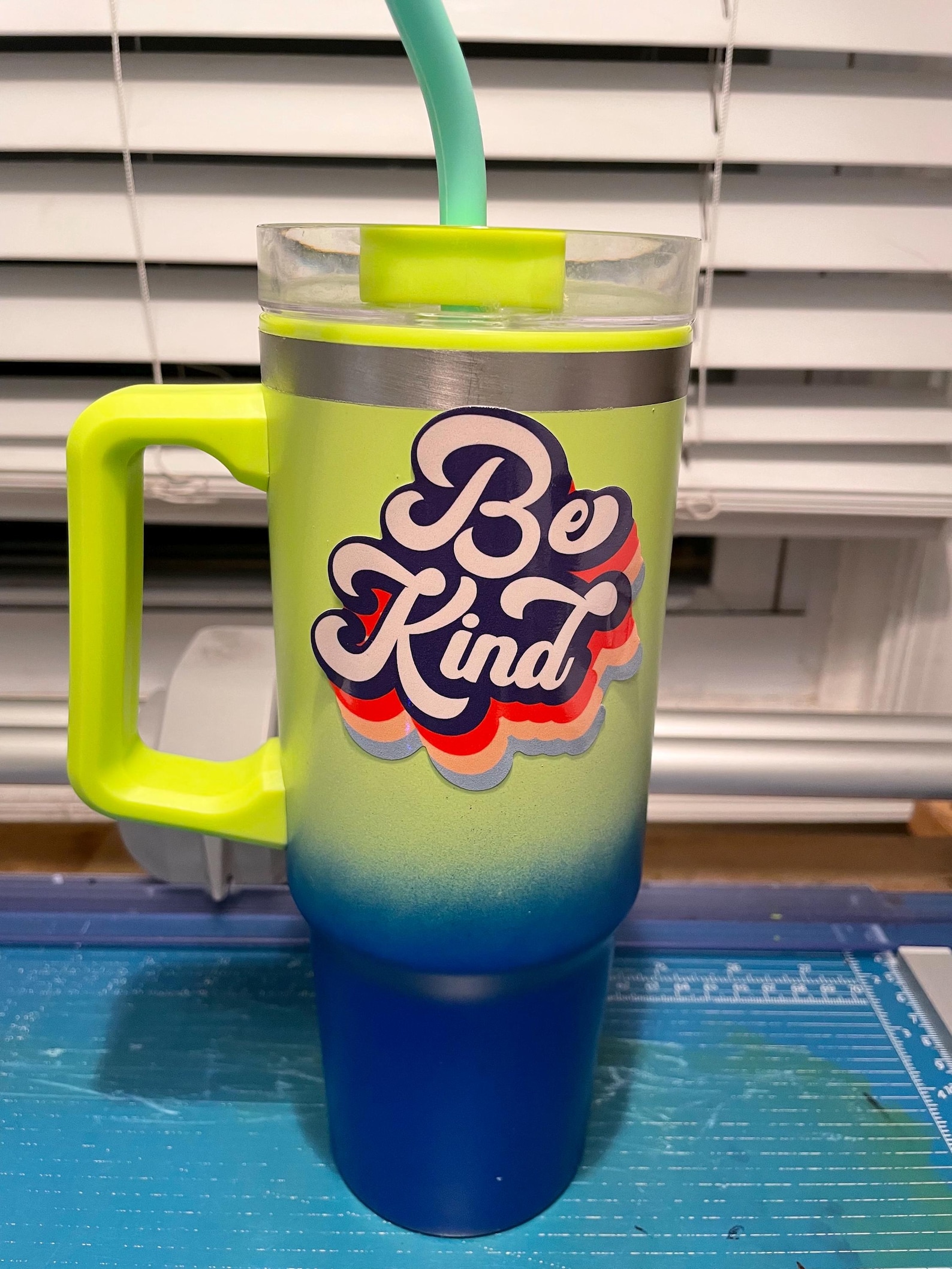 Sticker - Be Kind, Retro Inspirational Design - Water Proof Laptop ...