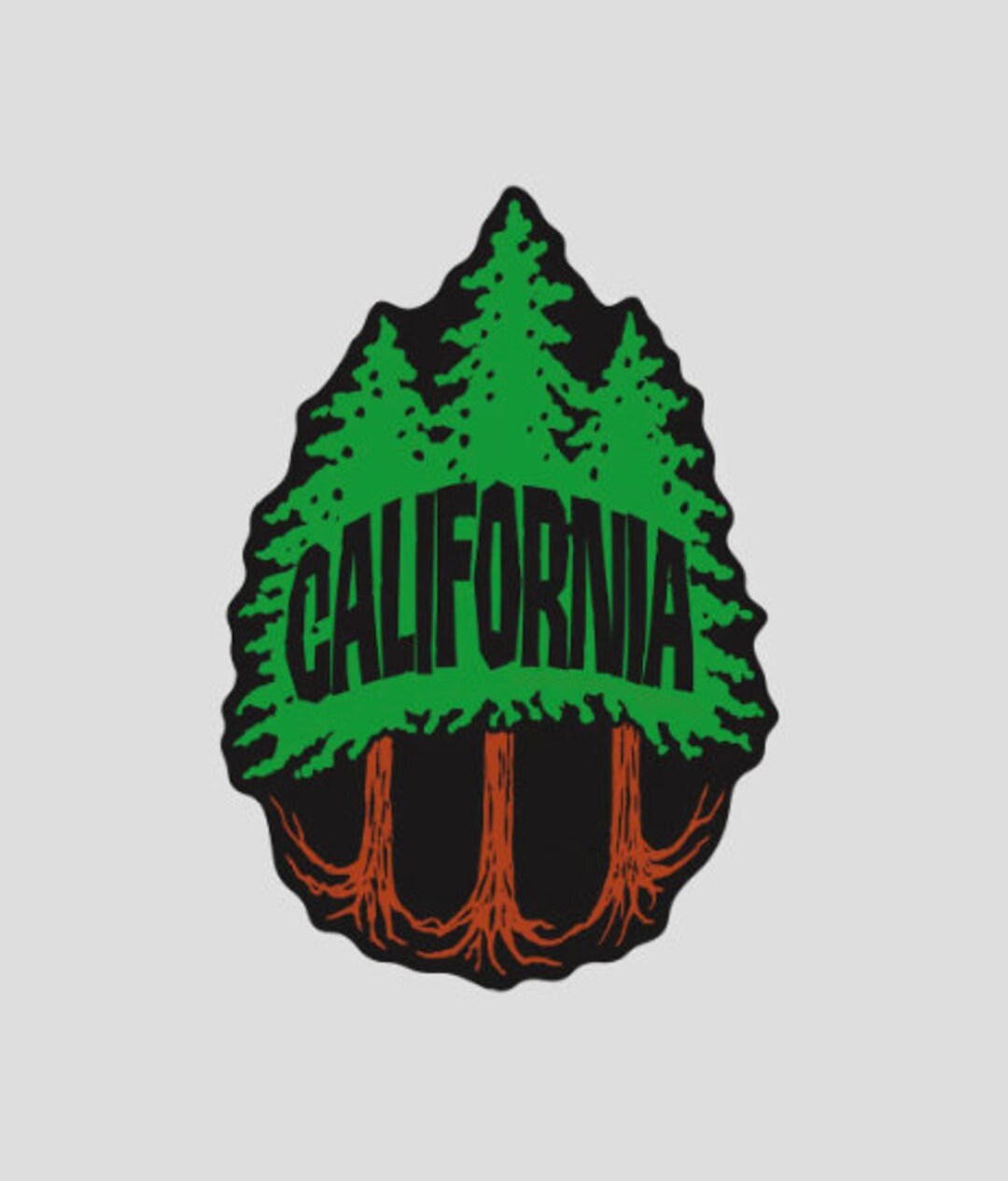 Sticker California Redwoods Trees Car Sticker - Etsy