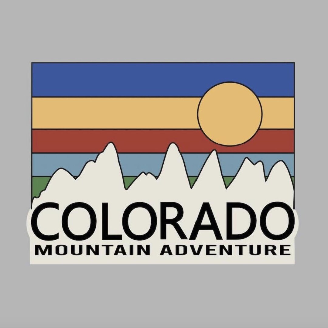 Sticker - Colorado Mountain Adventure, State Emblem - Water Proof ...