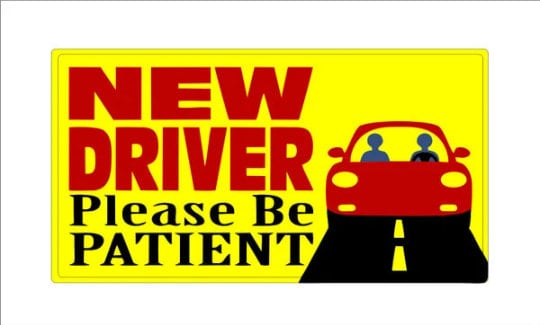 Sticker New Driver Please Be Patient Sign Car, Truck Sticker - Etsy
