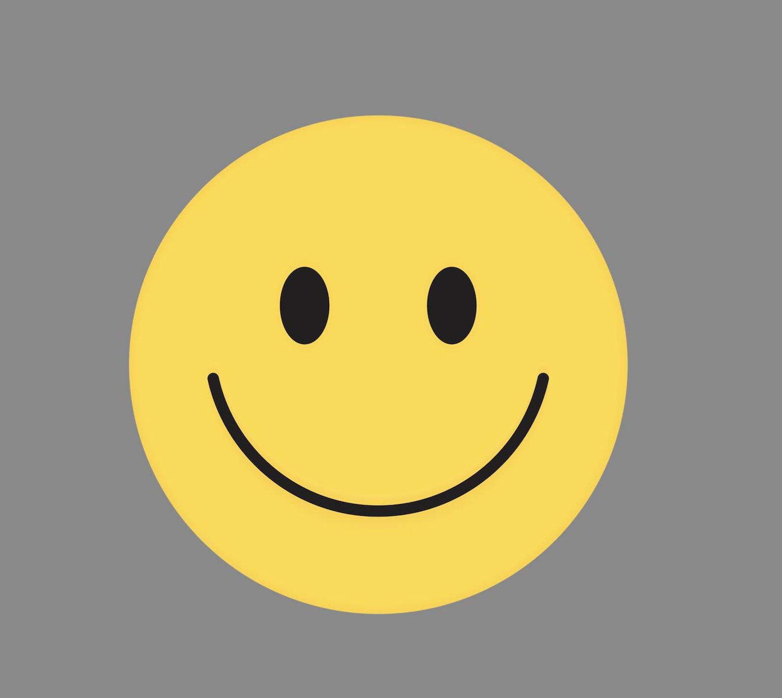 Sticker - Yellow Smiley Face, Positive Vibes - Water Proof Laptop ...
