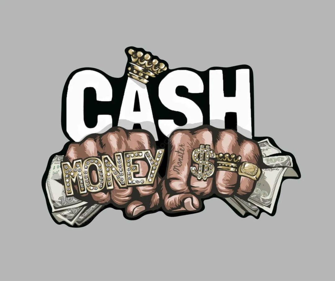 Sticker - Cash Money King - Water Proof Laptop, Water Bottle, Phone ...