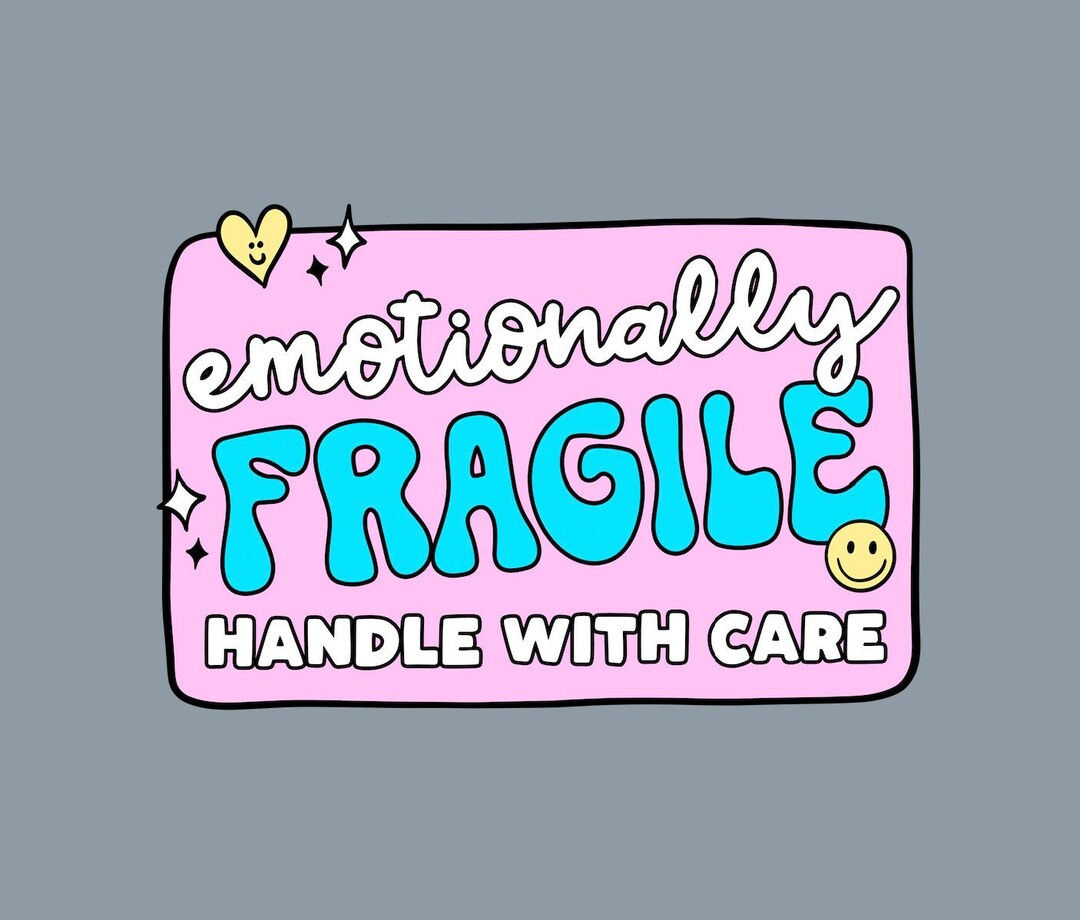 Sticker Emotionally Fragile Handle With Care Laptop - Etsy