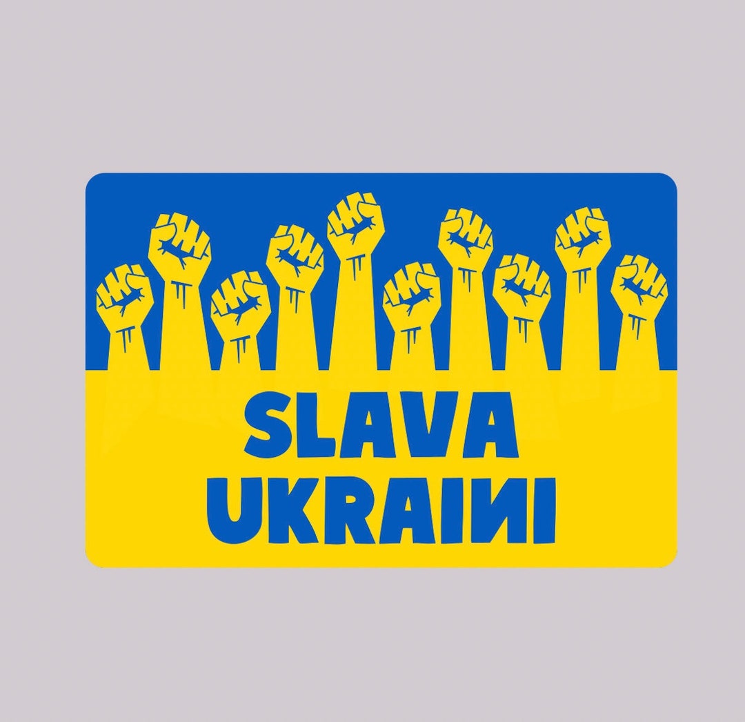 Sticker Slava Ukraini Car, Truck, Laptop Sticker - Etsy