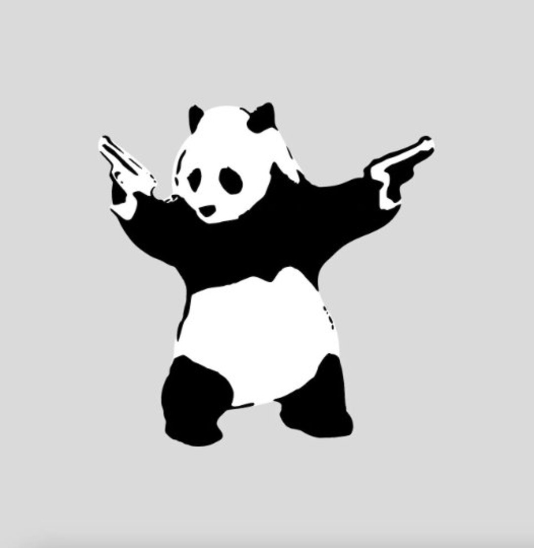Sticker Angry Panda With Gunsl, Car, Truck, Laptop Sticker - Etsy