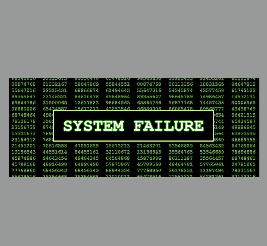 Sticker - System Failure, Matrix Movie Inspired Design - Water Proof ...