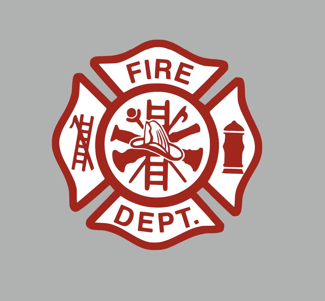 Sticker - Fire Department Badge - Honoring Everyday Heroes - Water ...