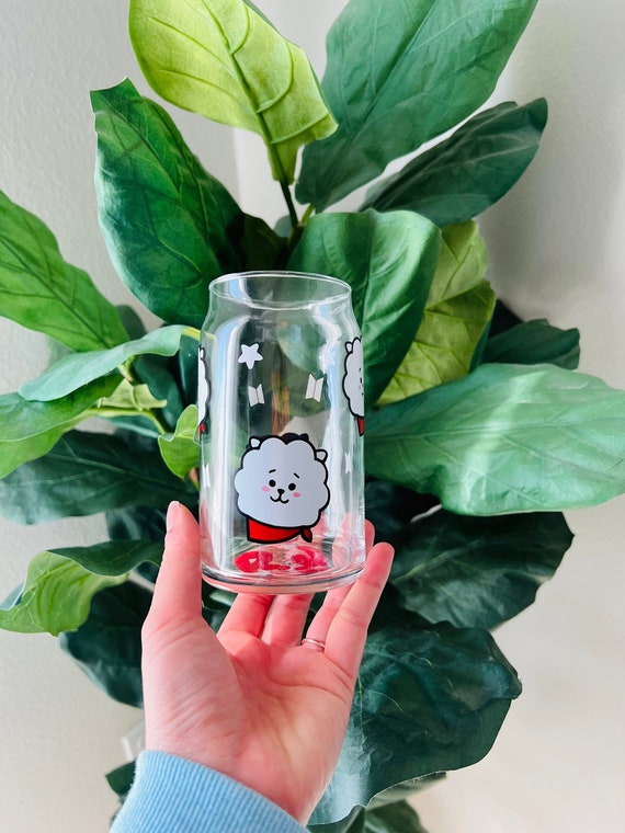 BT21 RJ Inspired Beer Can Glass - Etsy