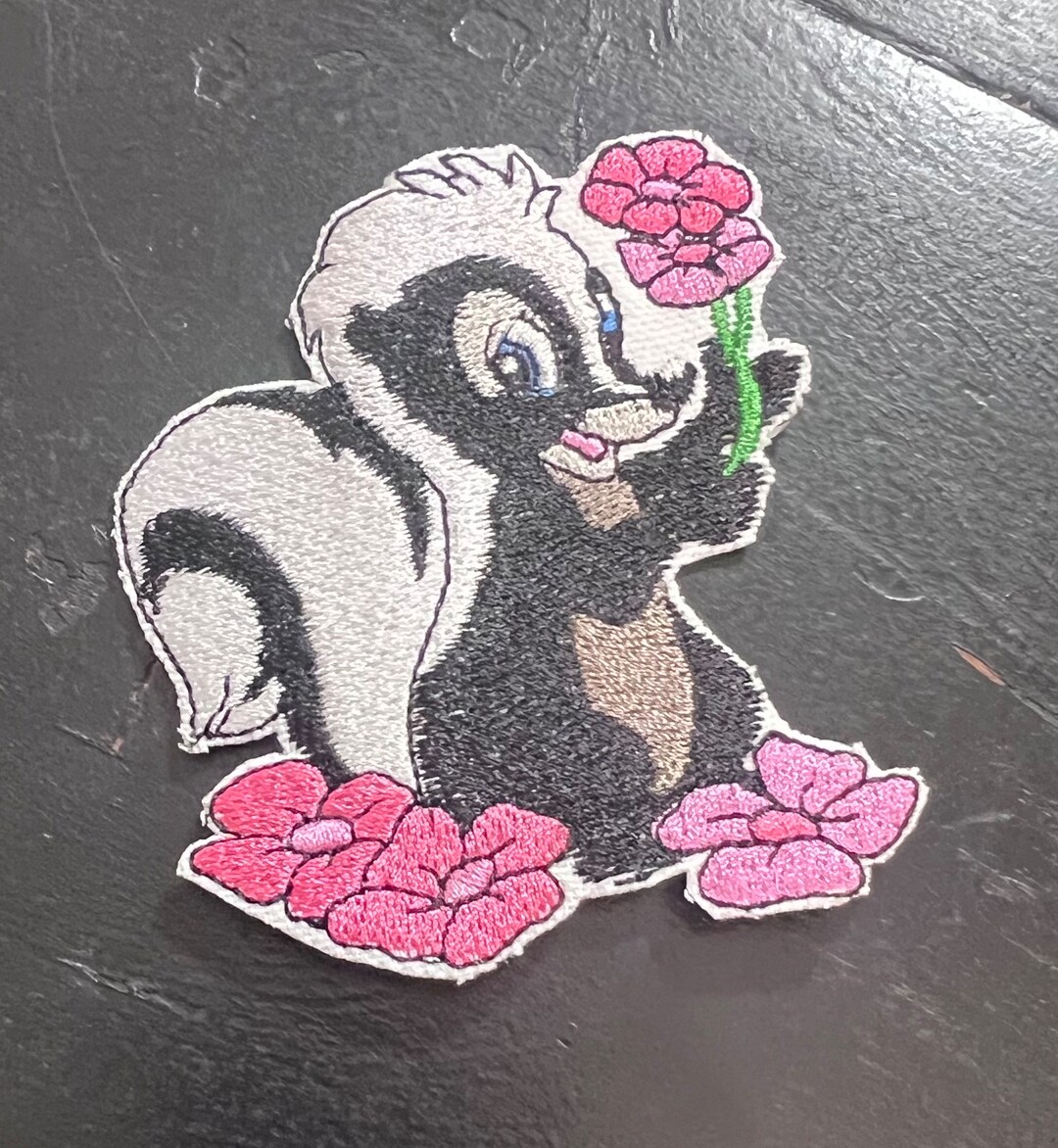 Bambi flower Iron on Patch - Etsy