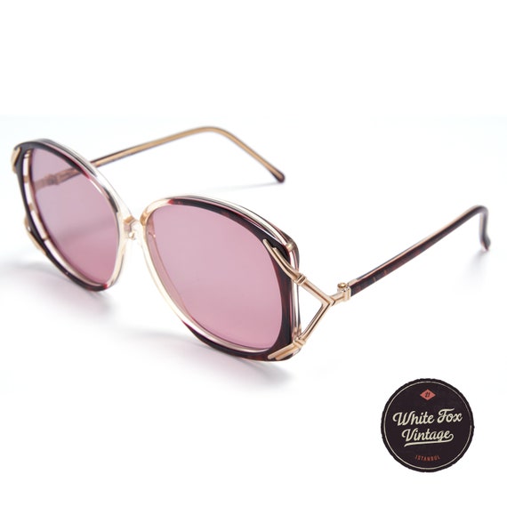 Authentic 70S De Signer Brown Acetate Frame Italy - Gem