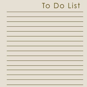Minimalist to Do List Printable ,minimalist Organization - Etsy