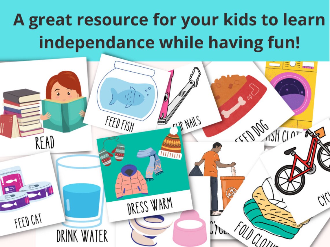 Kids Chores Cards | Responsibility for Kids | Printable to Do List ...