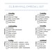 Minimalist Cleaning Checklist Printable , Weekly Cleaning Schedule ...
