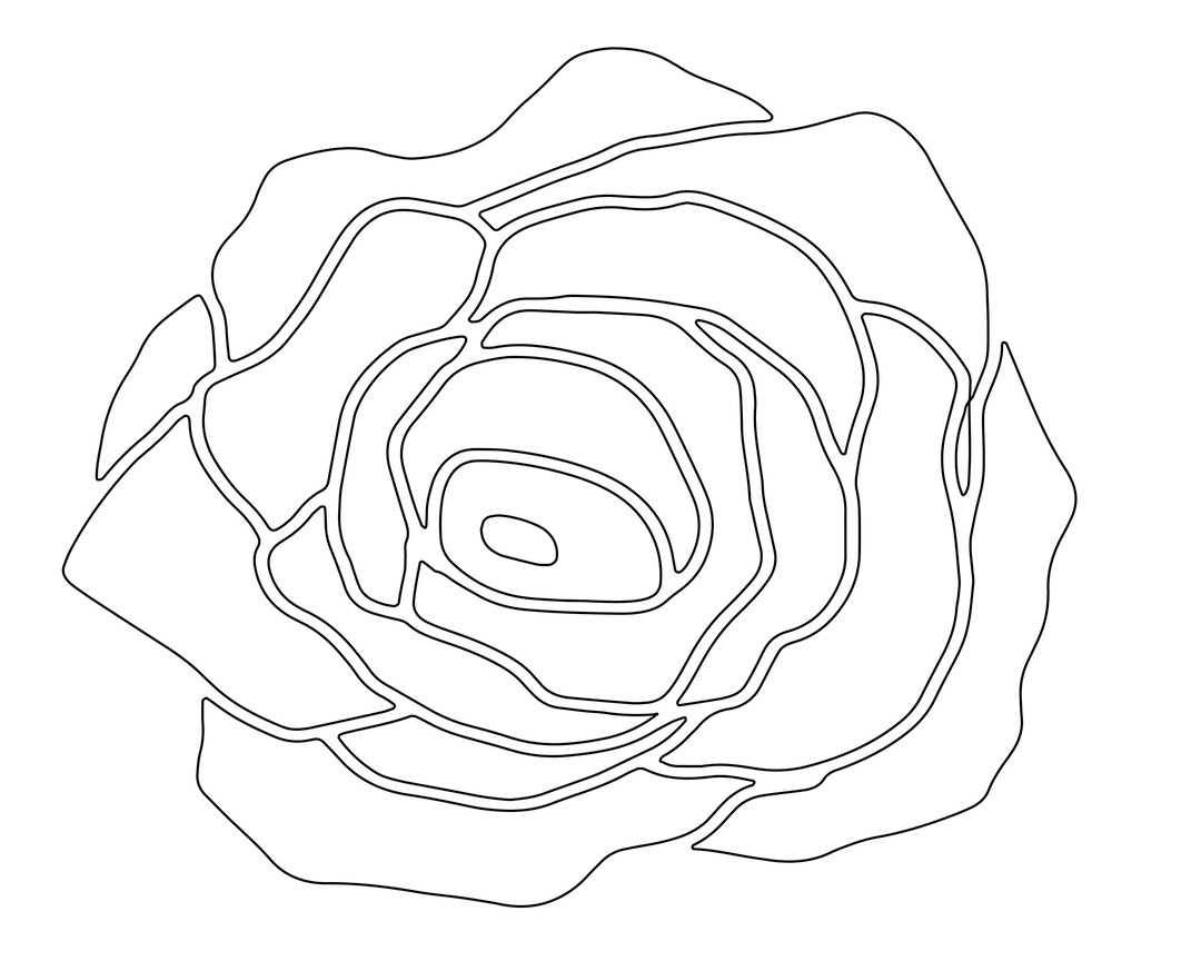 Minimalistic Coloring Book. Printable. Flowers - Etsy
