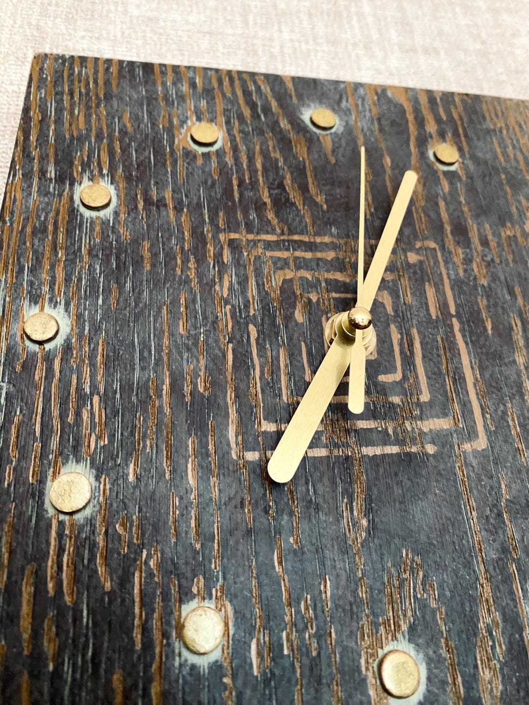 Handmade Rustic Wood Wall Clock: Farmhouse Cottagecore Decor - Etsy