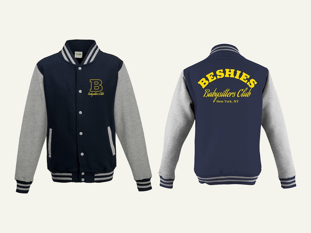 Custom Fleece Varsity Jacket: Two-tone Bomber, Embroidered Logo - Etsy