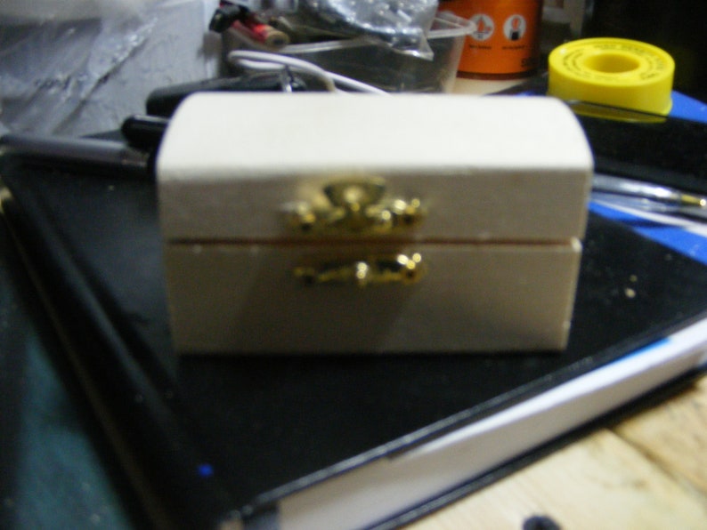 Mini Wooden Treasure Box/jewellery Box - Etsy