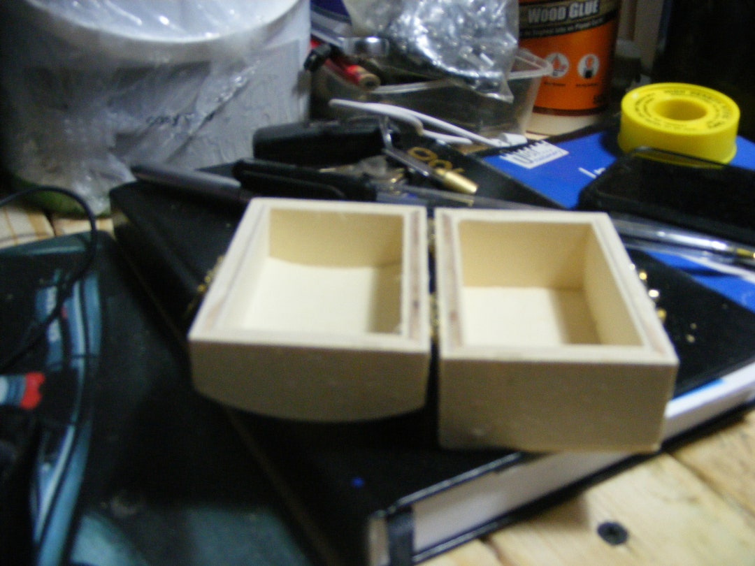 Mini Wooden Treasure Box/jewellery Box - Etsy