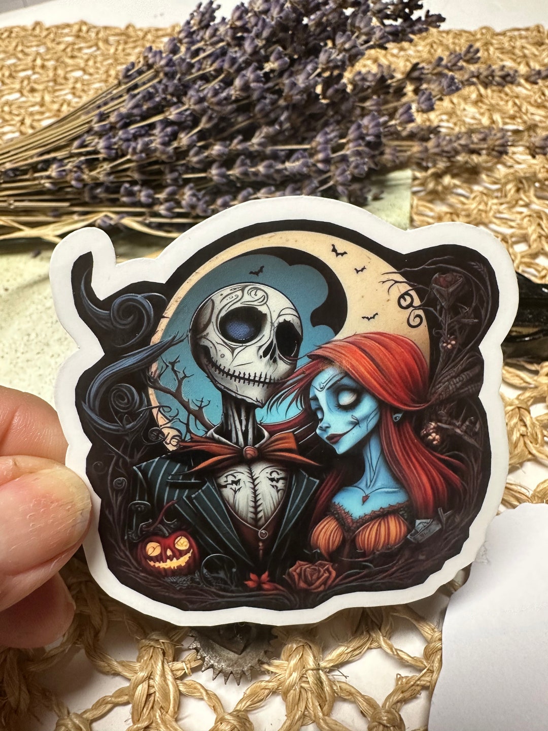 Jack and Sally Waterproof Vinyl Sticker or Magnet Decal - Etsy
