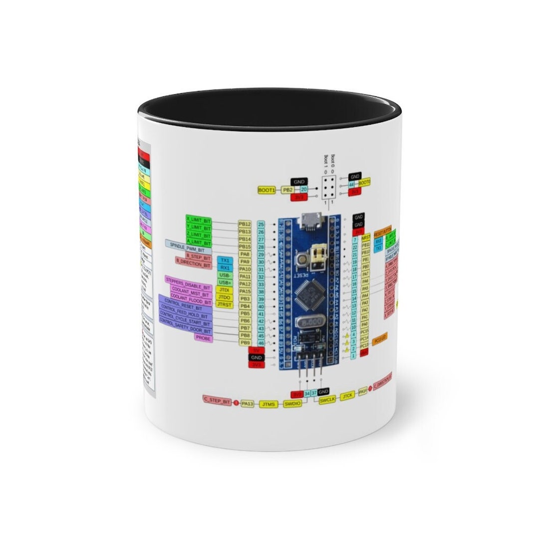 Electronic Board Two-tone Coffee or Tea Mug, Electronic Circuit Board ...