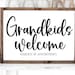 Grandkids Welcome Sign SVG & PNG, Grandparents Welcome Sign Svg, Round ...
