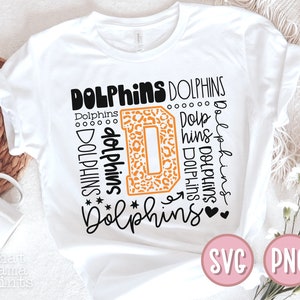Dolphins SVG & PNG, Typography Svg, Dolphins Cheer Svg, Dolphins ...