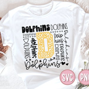 Dolphins SVG & PNG, Typography Svg, Dolphins Cheer Svg, Dolphins ...