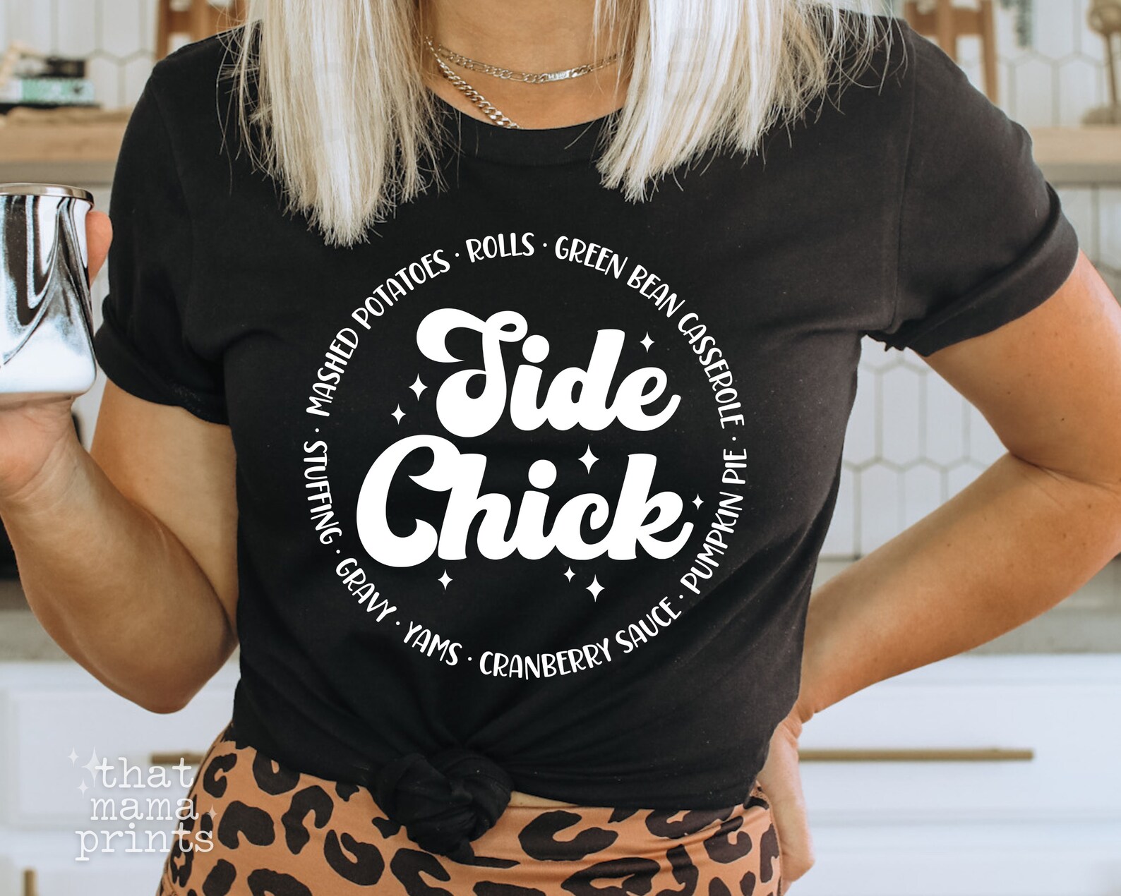 Side Chick SVG & PNG, Funny Thanksgiving SVG, Retro Side Chick Svg ...