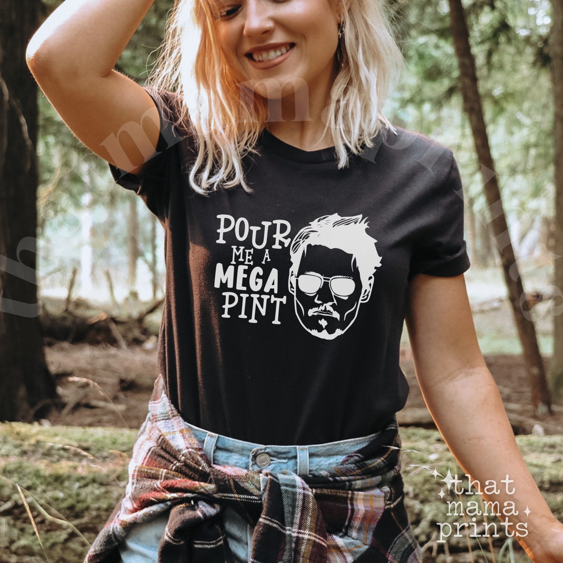 Pour Me a Mega Pint SVG & PNG, Mega Pint of Wine Svg, Team Johnny Depp ...