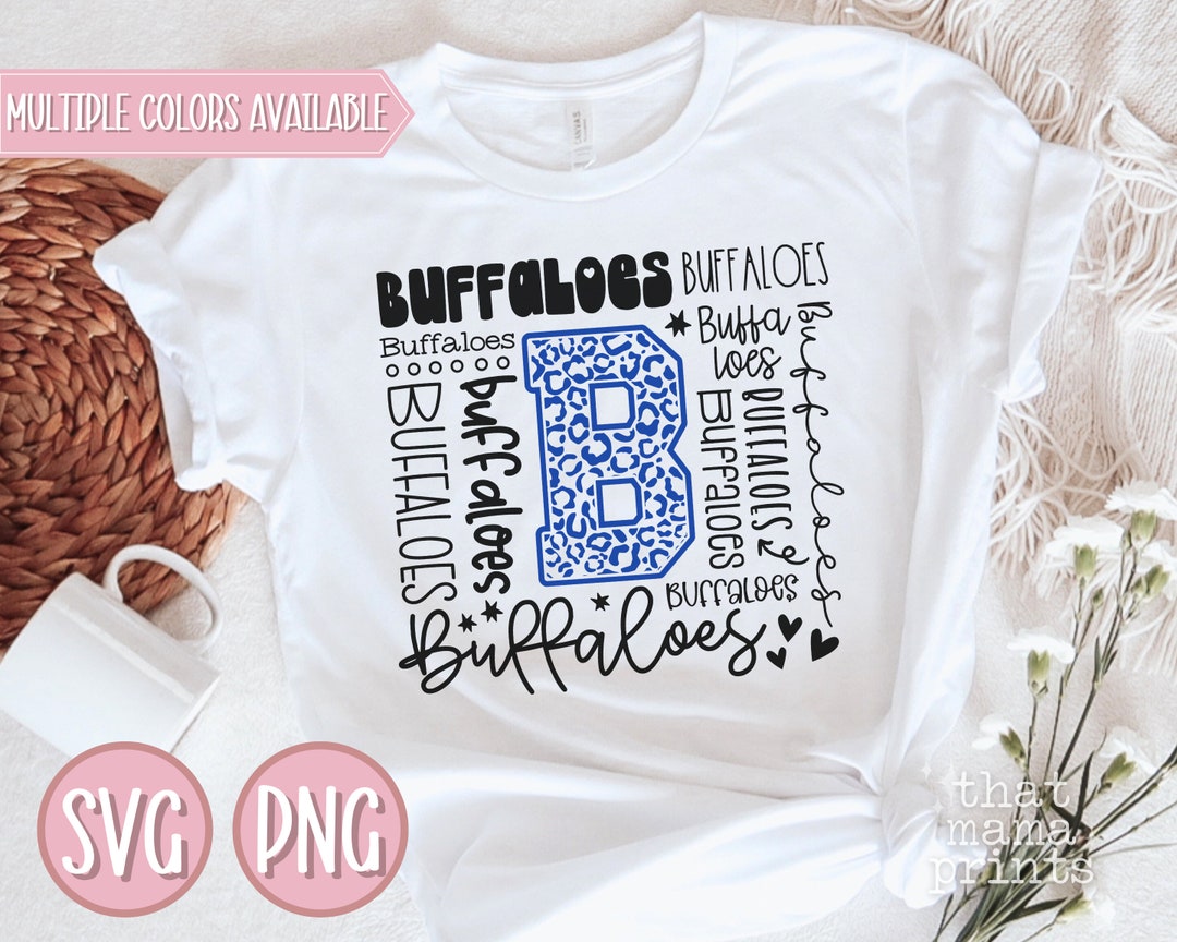 Buffaloes Shirt SVG PNG, Buffaloes Typography Svg, Buffaloes Cheer Svg ...