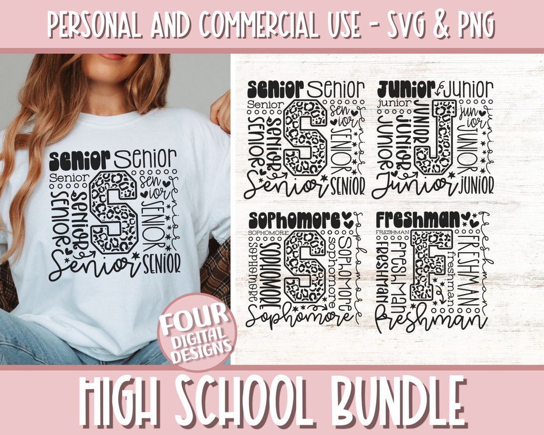 High School SVG PNG Bundle, Senior Svg, Junior Svg, Sophomore Svg ...