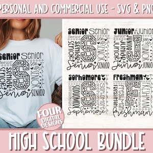 High School SVG PNG Bundle, Senior Svg, Junior Svg, Sophomore Svg ...