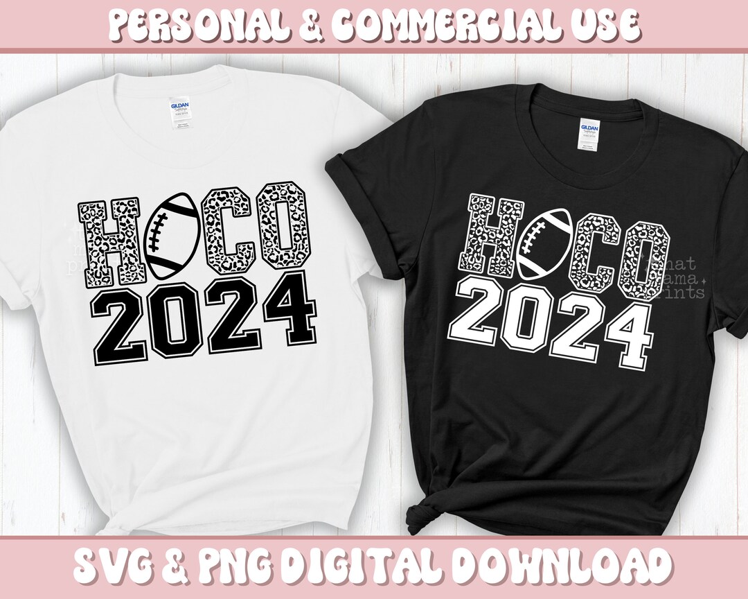 Hoco 2024 SVG & PNG, Homecoming 2024 SVG, Leopard Print Svg, Reunion ...