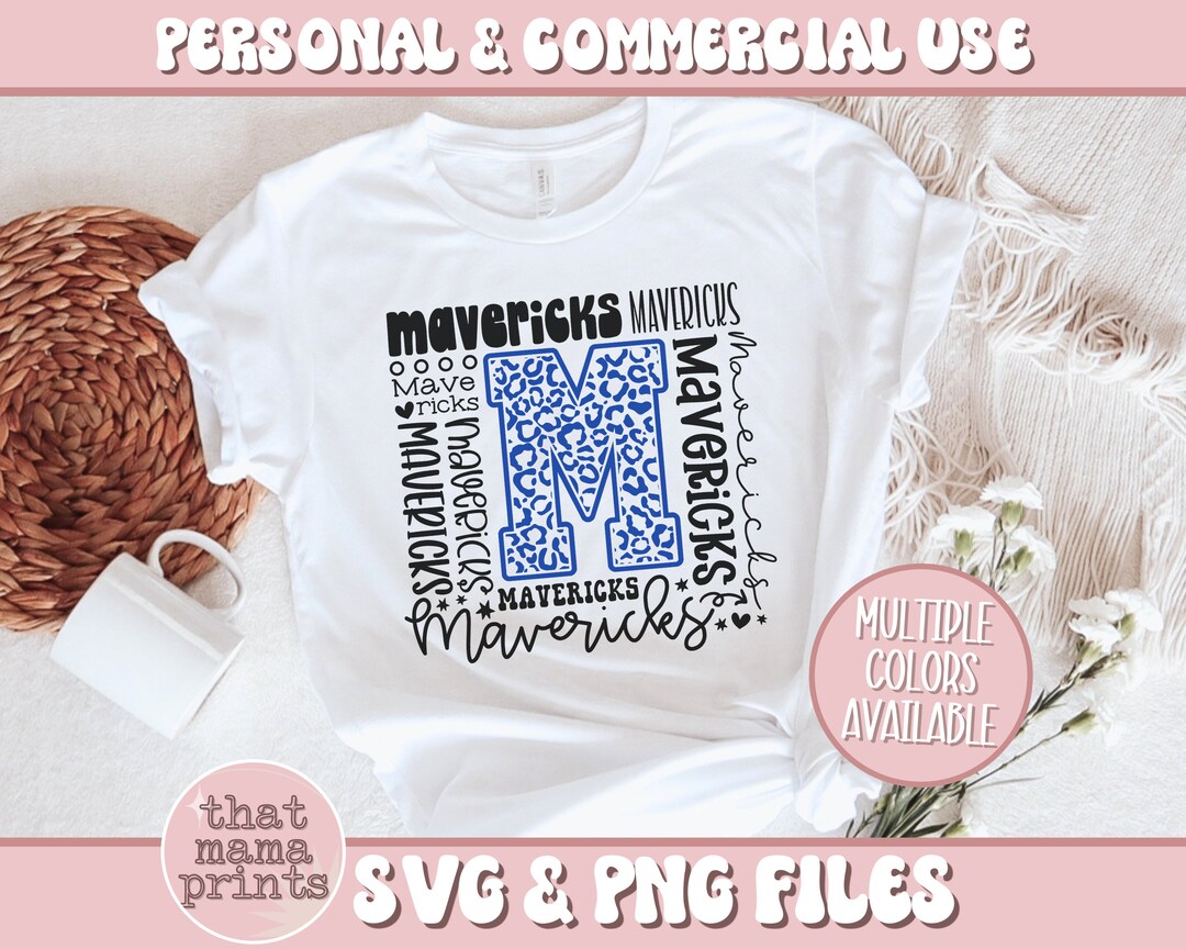 Mavericks SVG & PNG, Typography Svg, Mavericks Cheer Svg, Mavericks ...