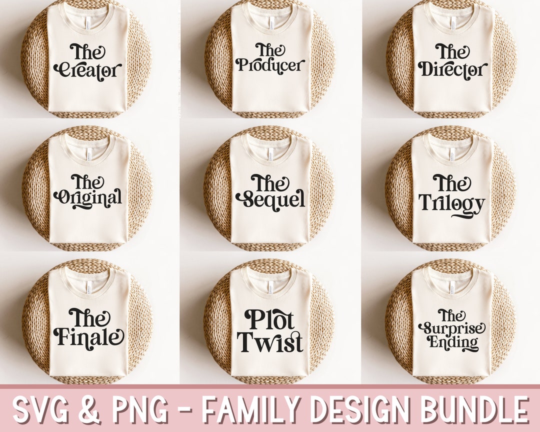 Siblings Shirt Bundle SVG PNG, Original Sequel Finale Plot Twist ...